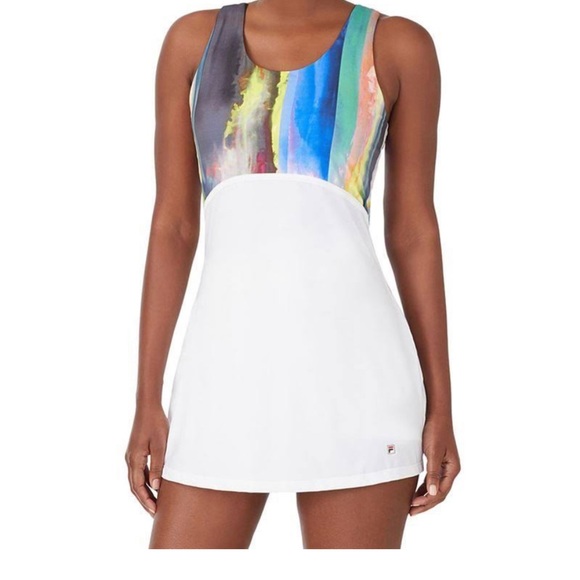 Fila | Dresses | Fila Center Court Galaxy Printed Tennis Dress Size ...
